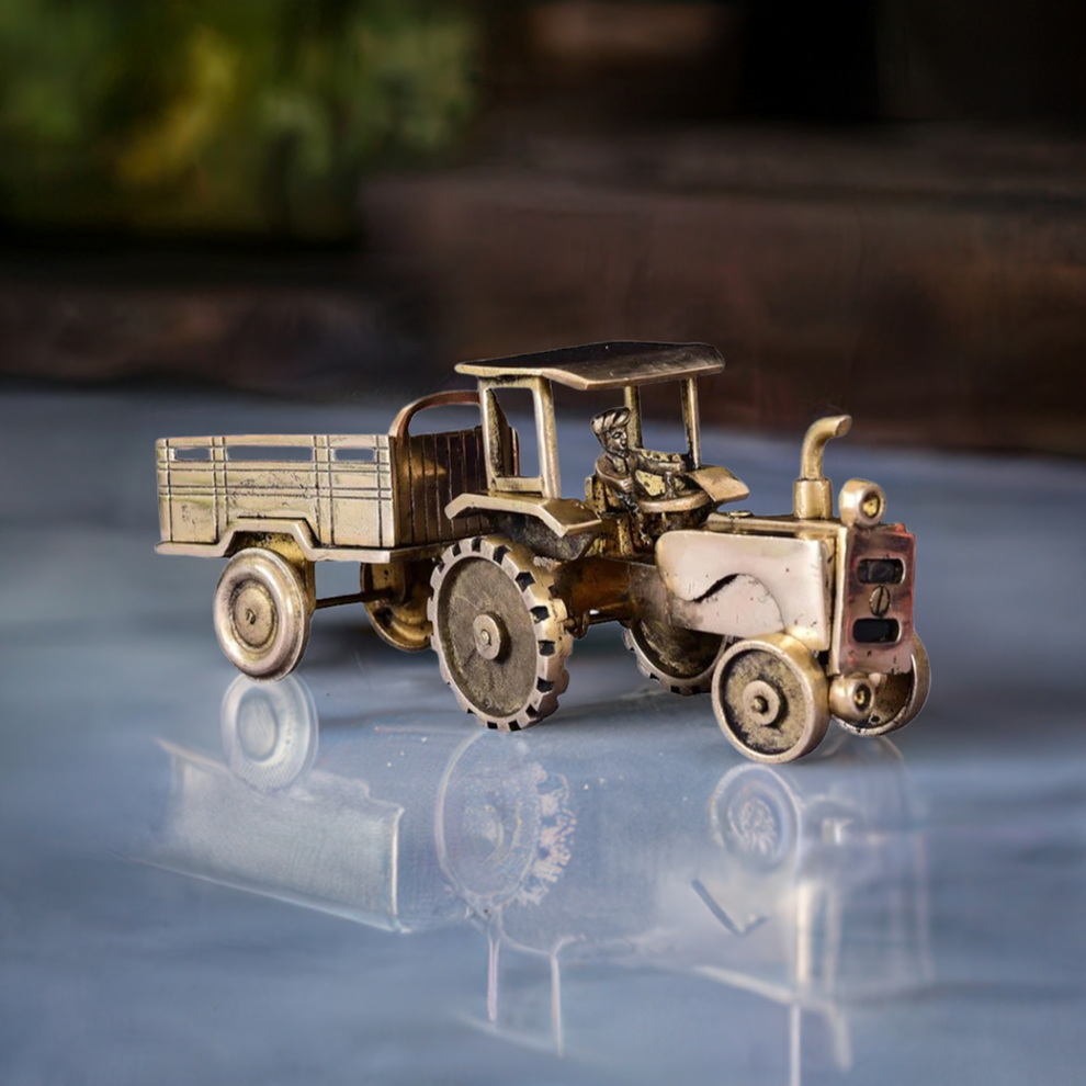 Vintage Brass Tractor | Handcrafted Showpiece | Home Decor Hyderabad ...